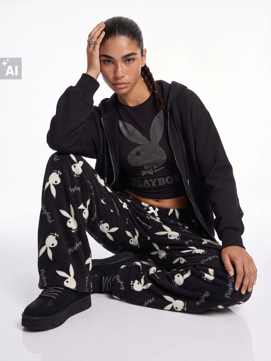 Široke Pantalone Playboy