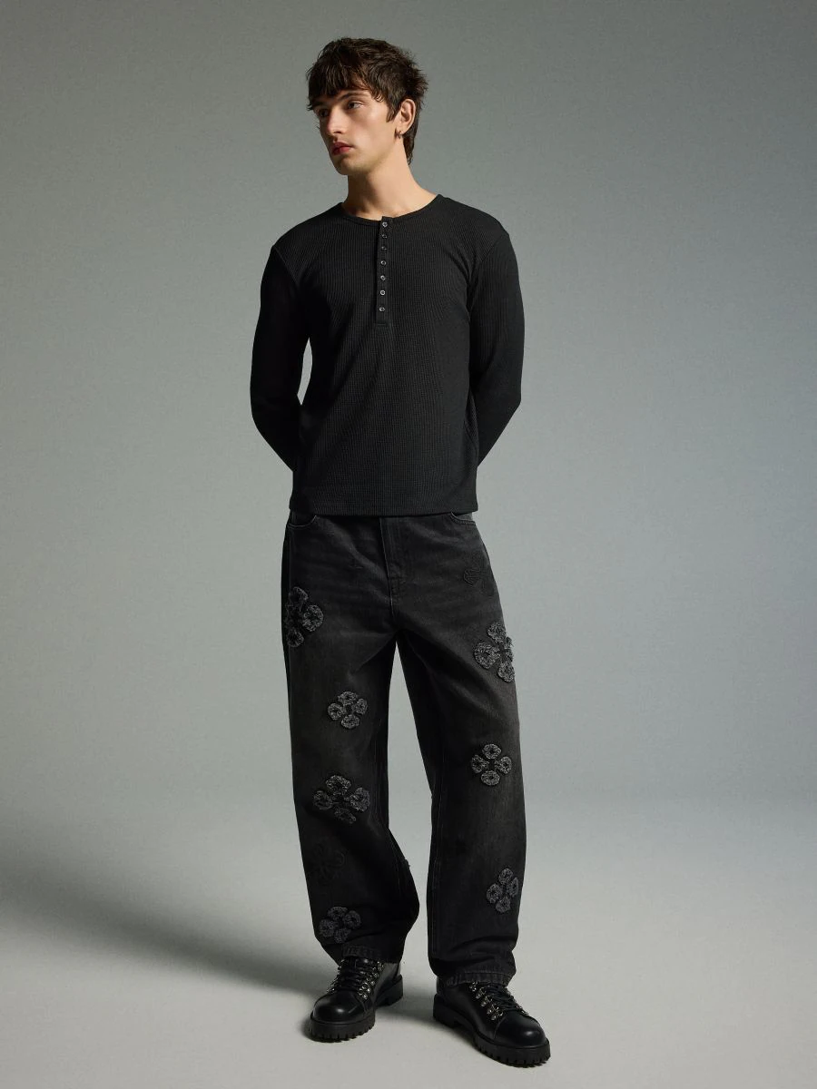 Baggy fit farmerke