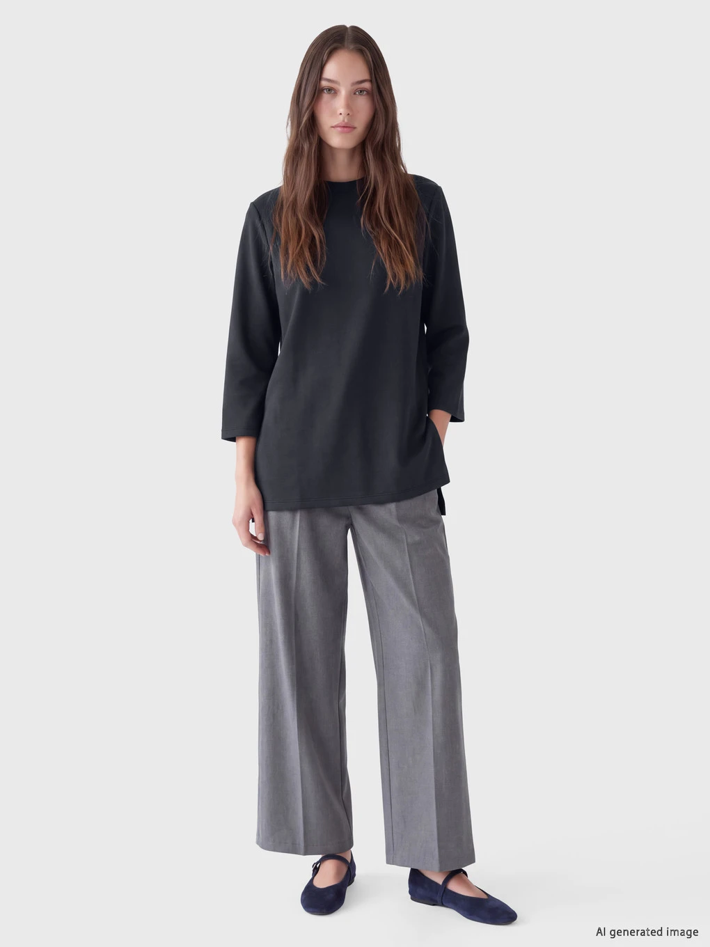 LCW Modest Oversize Ženska Dukserica Tunika Sa Mekim Dodirom