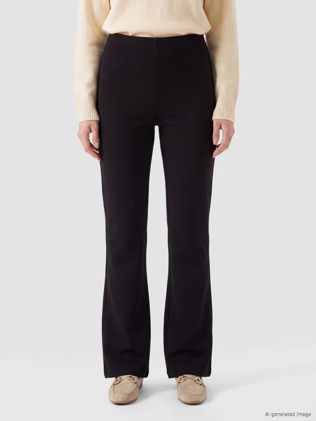 LCW Modest Ženske Pantalone Sa Širokim Nogavicama Od Mekog Materijala