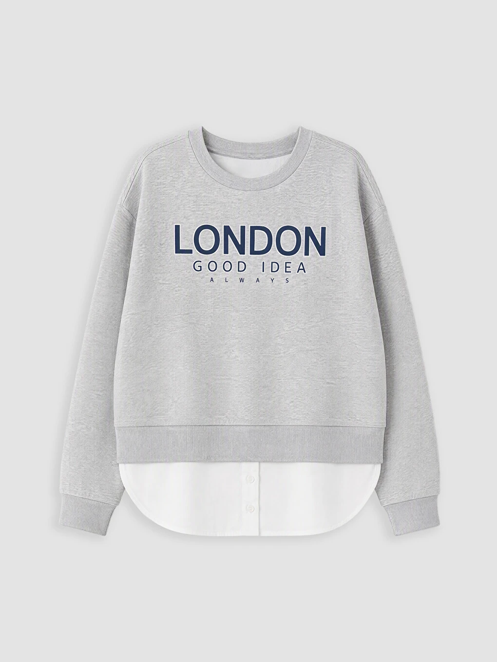 LCW Kids London Štampana Deblja Dukserica Za Devojčice