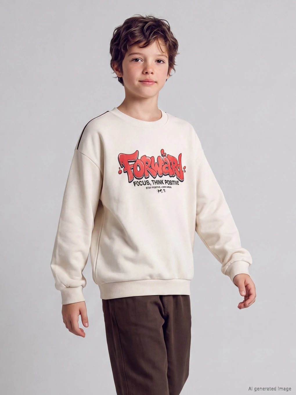 LCW Kids 2 Pack Dukserica Za Dečake Sa Okruglim Izrezom