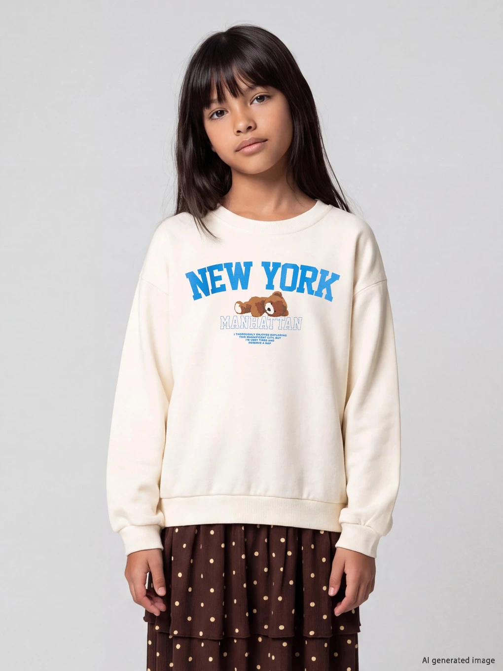 LCW Kids Haljina Za Devojčice Sa New York Printom