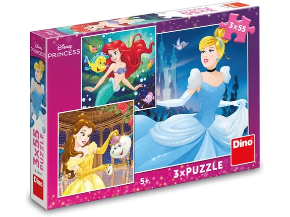 Dino Puzzle Princeze 3x55 delova