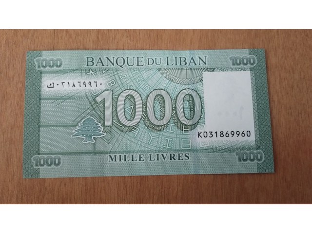 1000 Livres - Liban - ODLIČNA -