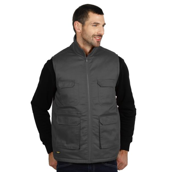 Radni prsluk CRAFT VEST II, tamnosivi – veličina L
