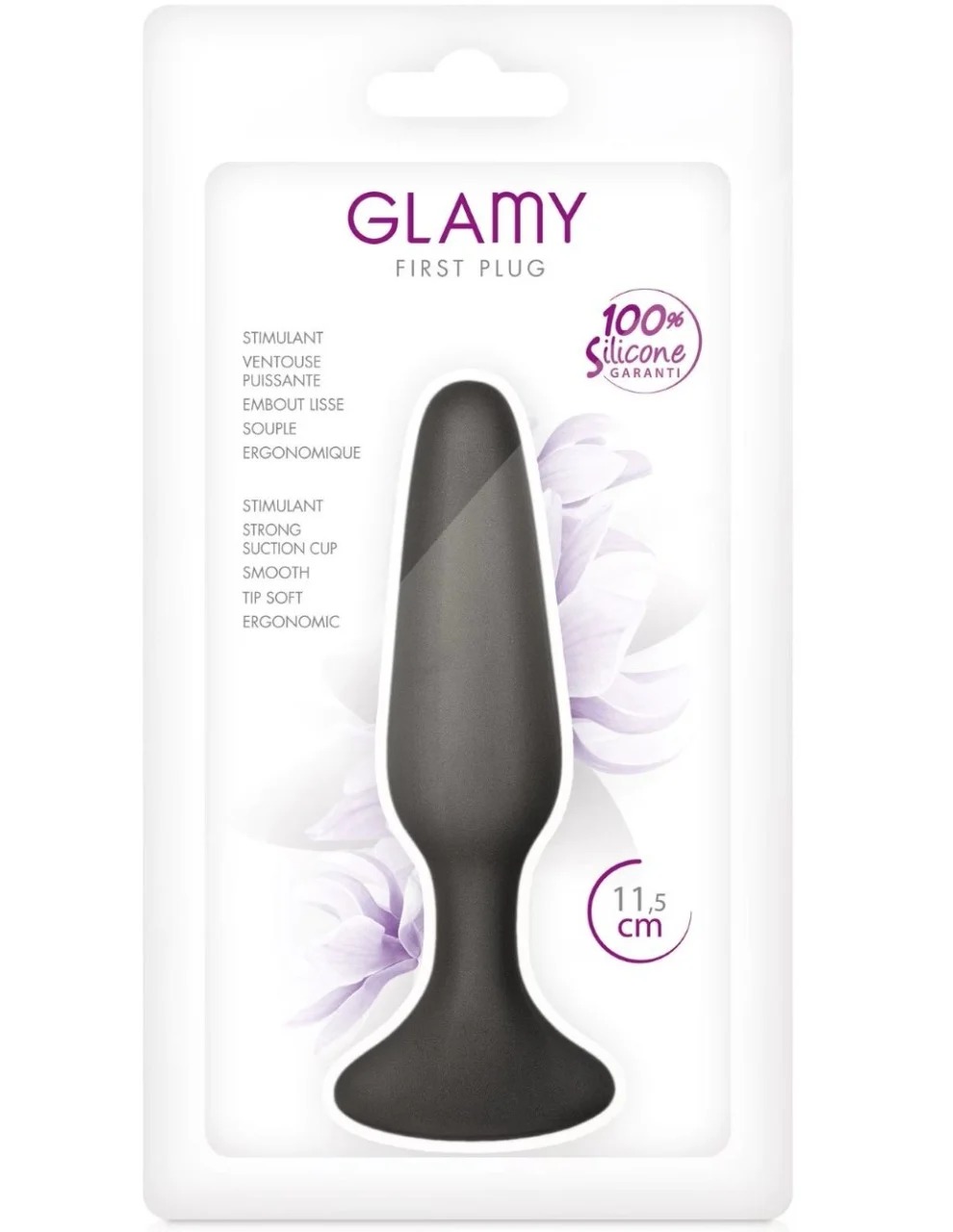 Silionski analni plug | Glamy 11,5 / 2,8 cm