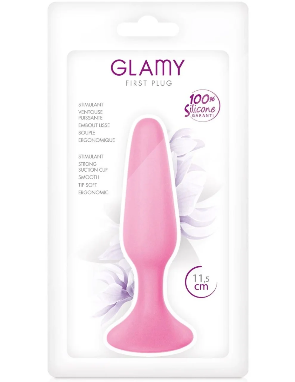 Silionski analni plug | Glamy 11,5 / 2,8 cm