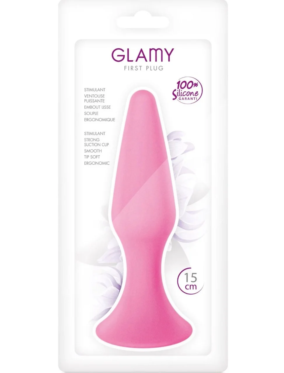 Silionski analni plug | Glamy 15 cm / 3,2 cm
