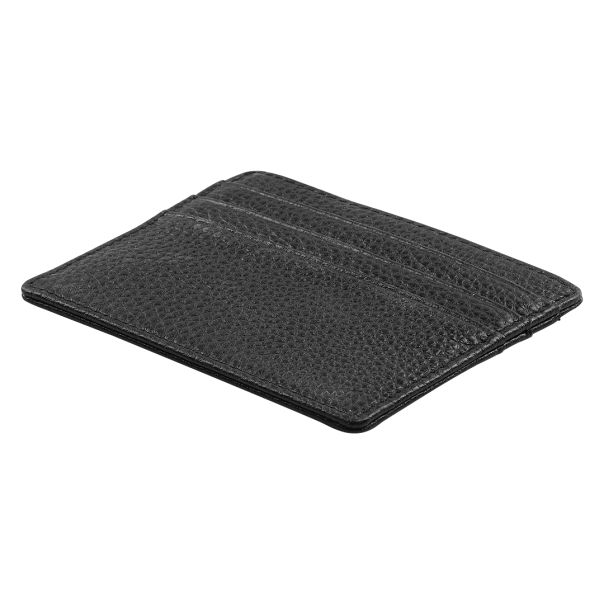 Kožni držač za kartice DEBIT – goveđa koža, 7 pregrada, 60 g, crni