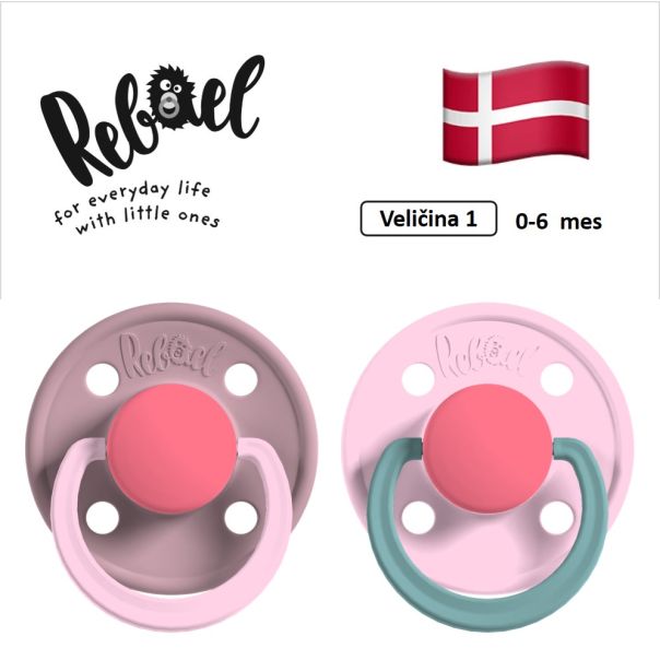 REBAEL varalice za bebe, 0-6 mes, 2 kom, Ljubicasta i Roze, RBL18151135