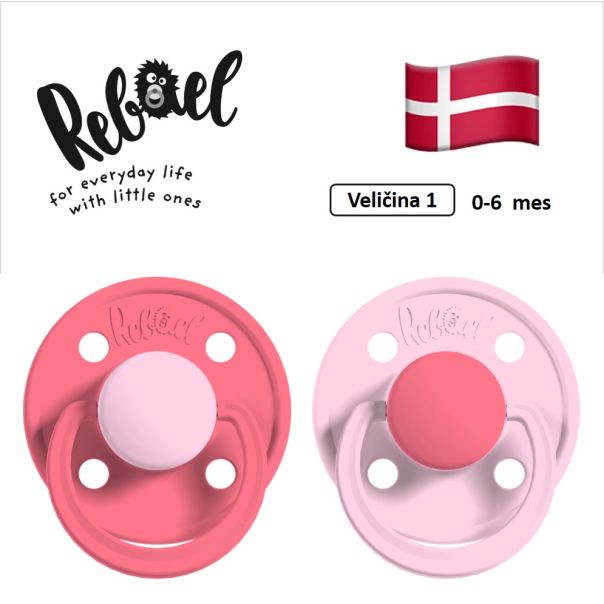 REBAEL varalice za bebe, 0-6 mes, 2 kom, Salmon i Roze, RBL15511115
