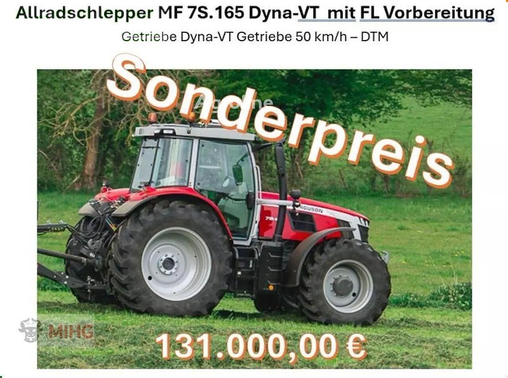 Massey Ferguson 7s.165 dvt effiecient traktor točkaš