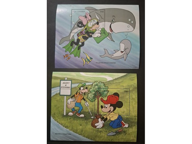 Dizni (Disney) Gambia 1996 Voluntary ** Čist x2 par