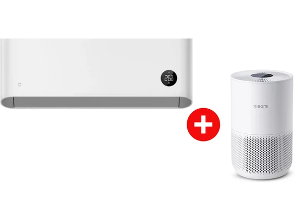 Xiaomi Inverter klima uređaj Mijia ASH-12W0/N2C2-EU + Xiaomi Prečišćivač vazduha 4 Compact