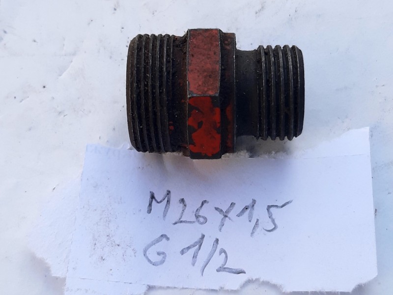 Spojka redukcija za hidrauliku M26x1,5, G1-2 cola