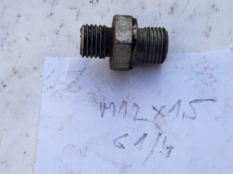 Spojka redukcija za hidrauliku M12x1,5, G1-4 cola