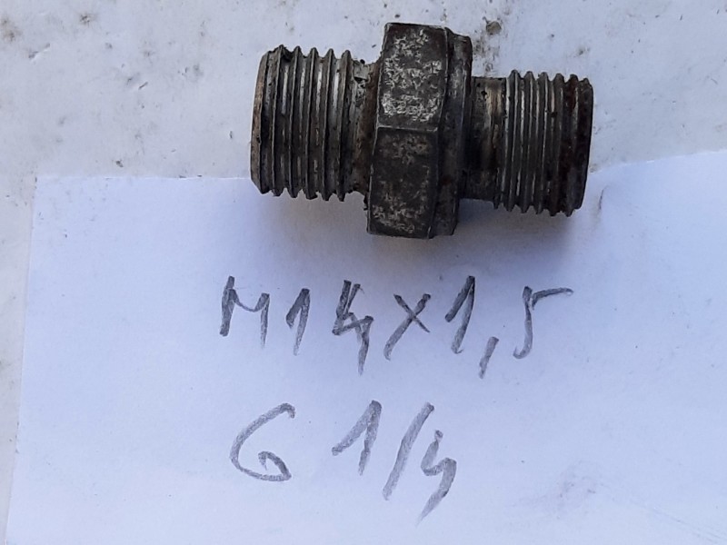 Spojka redukcija za hidrauliku M14x1,5, G1-4 cola