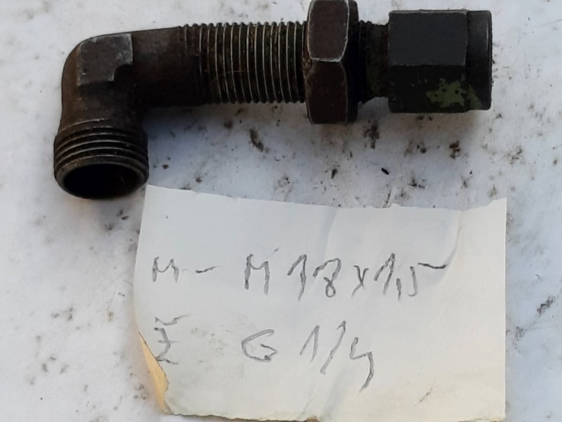 Spojka koleno redukcija za hidrauliku M18x1,5, G1-4cola