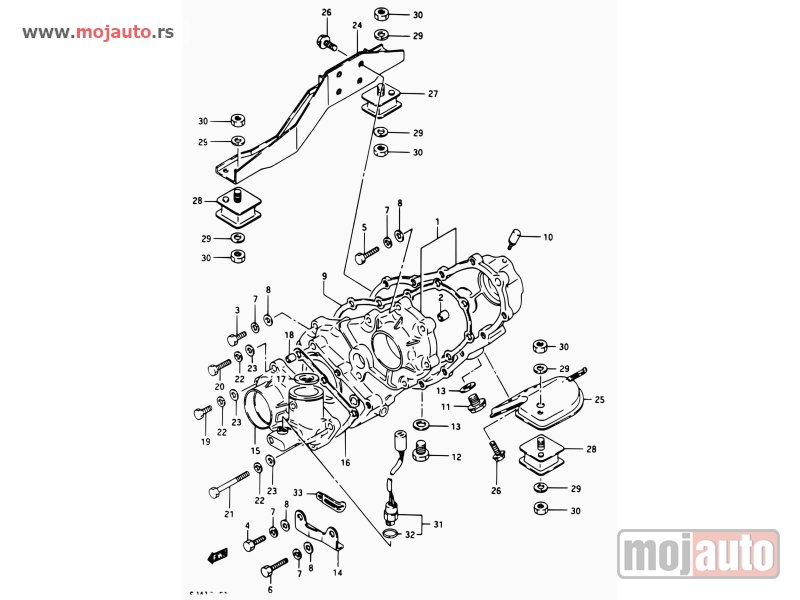 Suzuki Samuraj 1.0 B/1.3 B Nosac Diferencijala,NOVO