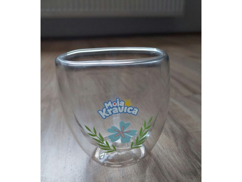 Staklena čaša Moja Kravica