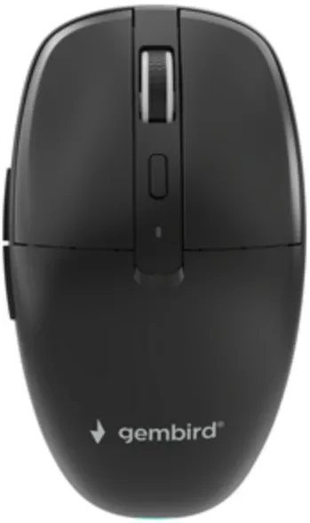 MUSW2-6B-0 Gembird Bezicni mis 2,4GHz+ Bluetooth opticki 800-1600Dpi 6-tastera crni 110mm