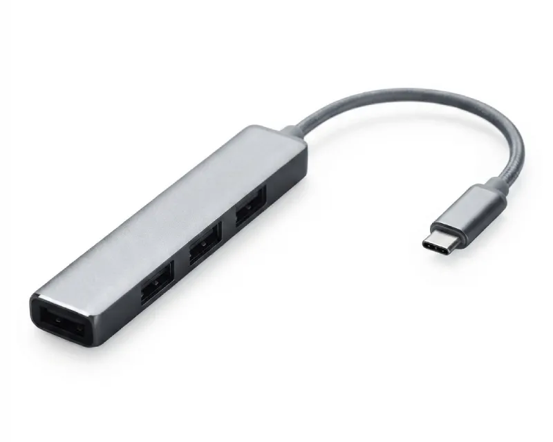 E-GREEN USB 3.1 tip C - HUB (3 port USB 3.0 + 1port fast ethernet
