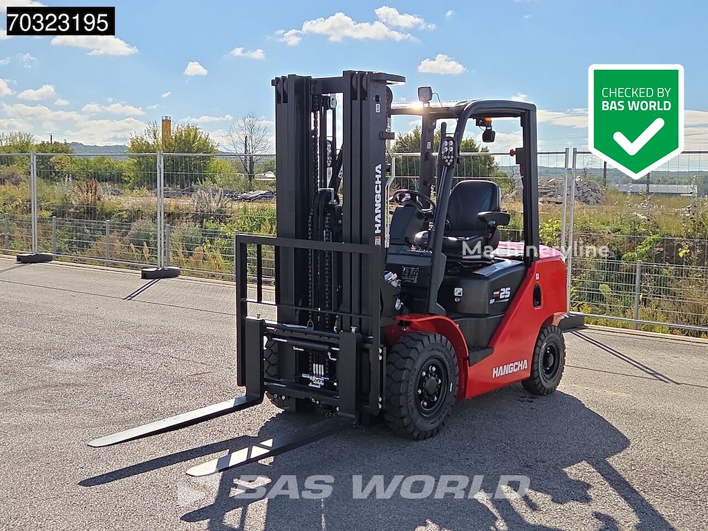Novi Hangcha CPCD25 HERSTELLERGARANTIE – KUBOTA-MOTOR – CE dizel viljuškar