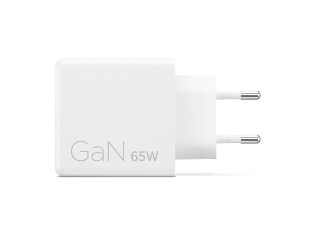 Lenovo Dual USB-C 65W GaN punjac beli