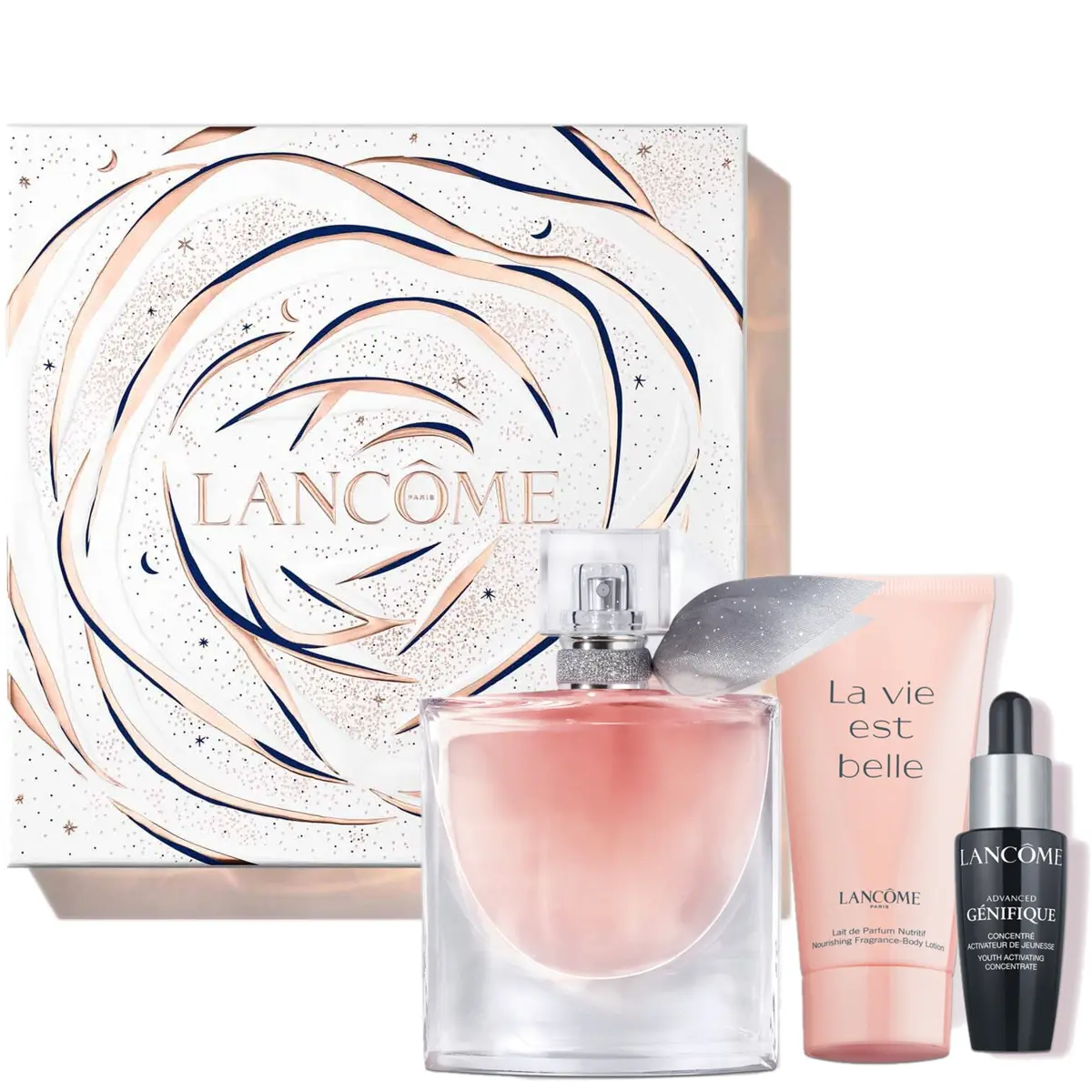 Lancome Ženski poklon set La Vie est Belle, EDP, 50 ml + Losion, 50 ml + Serum, 10 ml