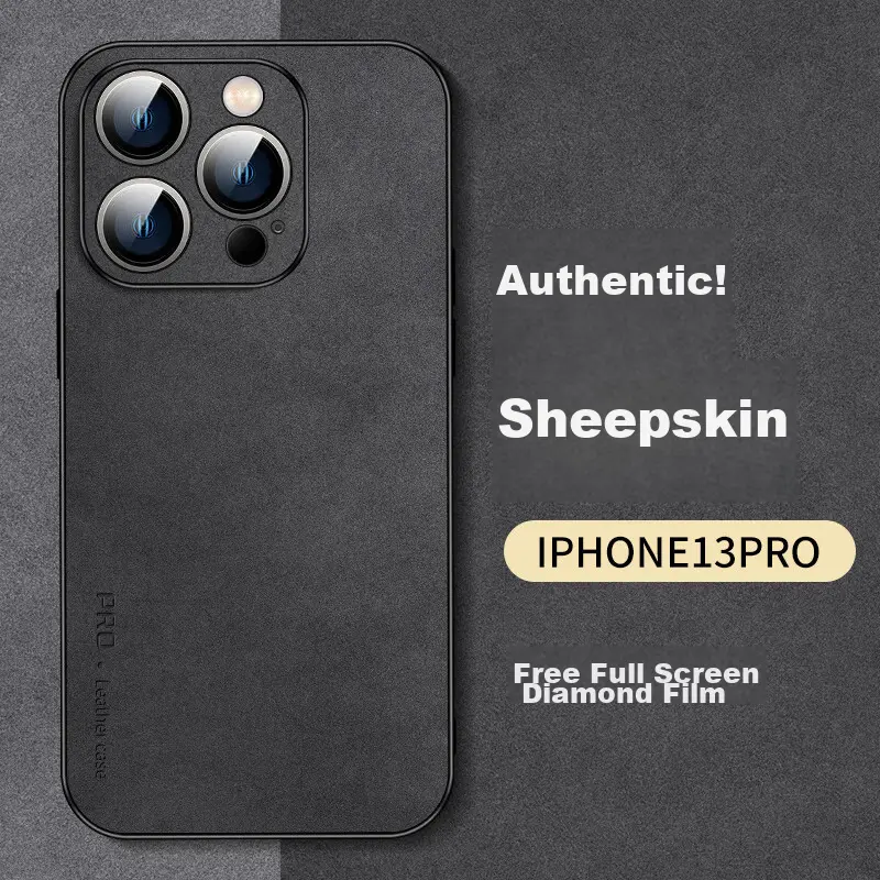 Shangsu Maska za mobilni telefon iPhone 13 Pro, Crna