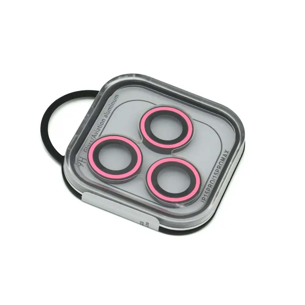 GLASS LUXO Folija za zaštitu kamere za iPhone 15 Pro (6.1)/15 Pro Max (6.7), Roze
