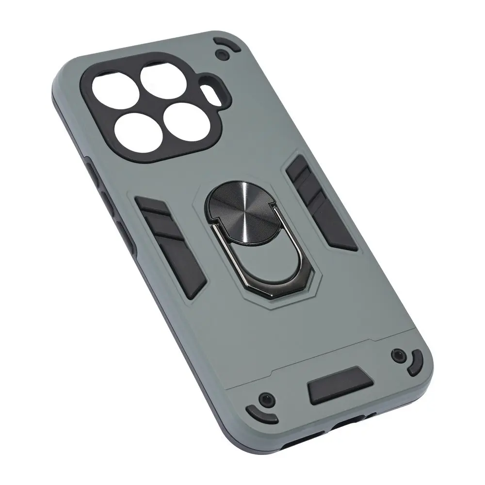 Maska za Xiaomi 17T Pro tamno siva Hard Ring