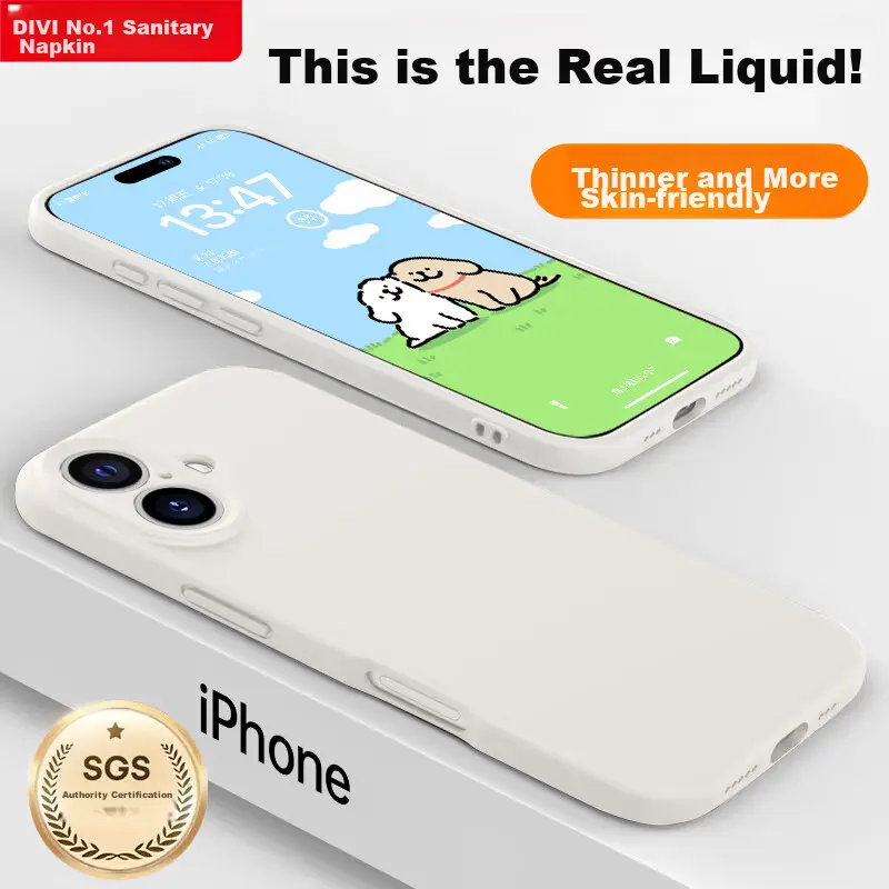 Divi Maska za mobilni telefon iPhone 16, Bela