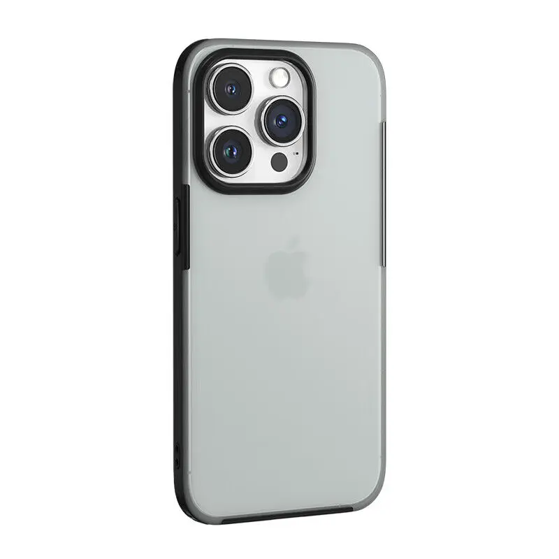Lanxingxiansheng Maska za mobilni telefon iPhone 15 Pro Max, Providno-crna