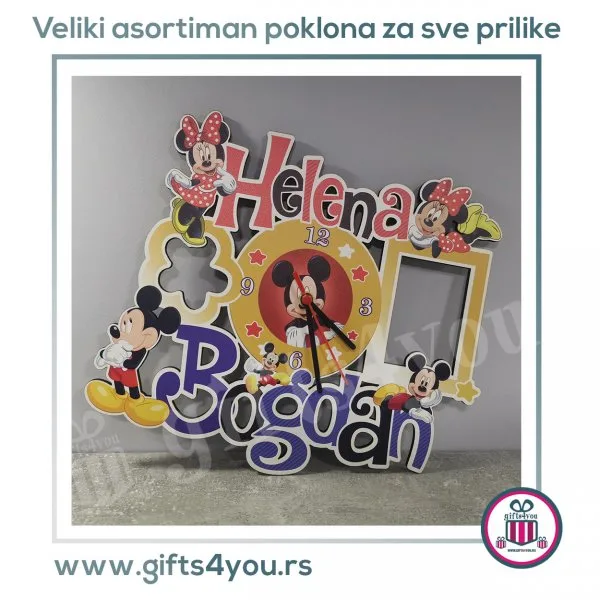 Dečiji sat – Mickey i Minnie mouse