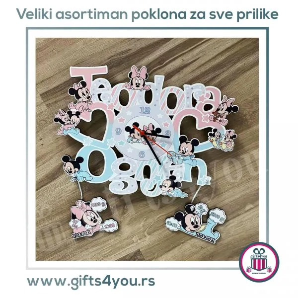 Dečiji sat – Mickey i Minnie mouse