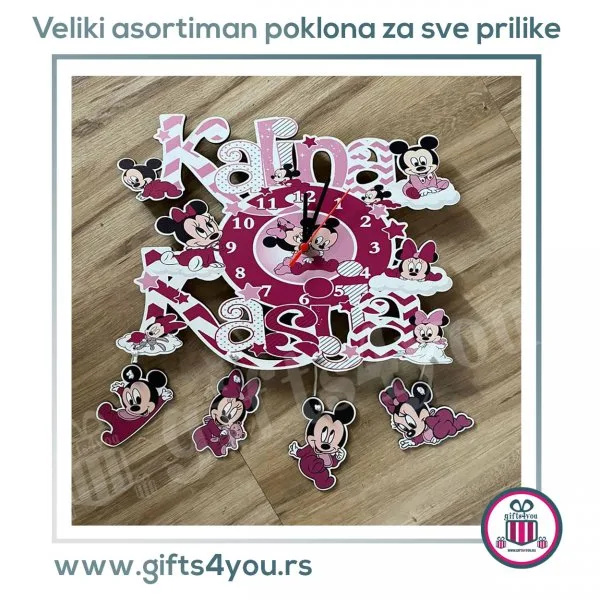 Dečiji sat – Mickey and Minnie mouse