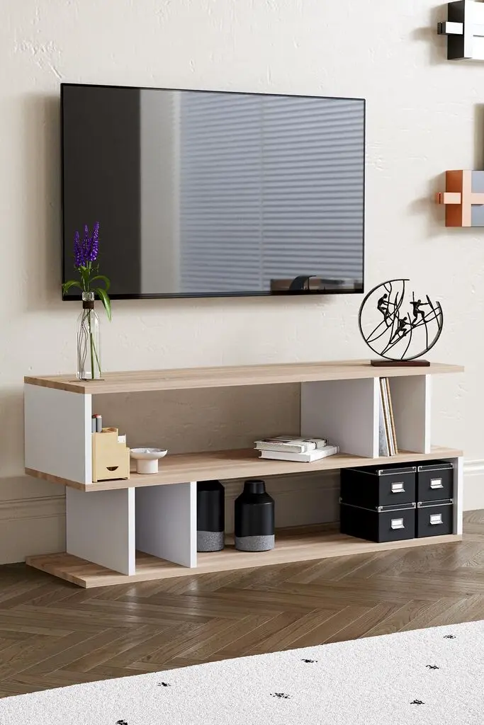 Hanah Home TV komoda, Krem