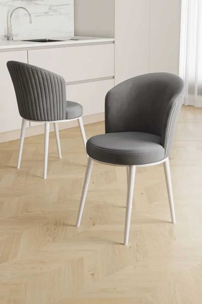 Hanah Home Set stolica, 2 komada, Sivi
