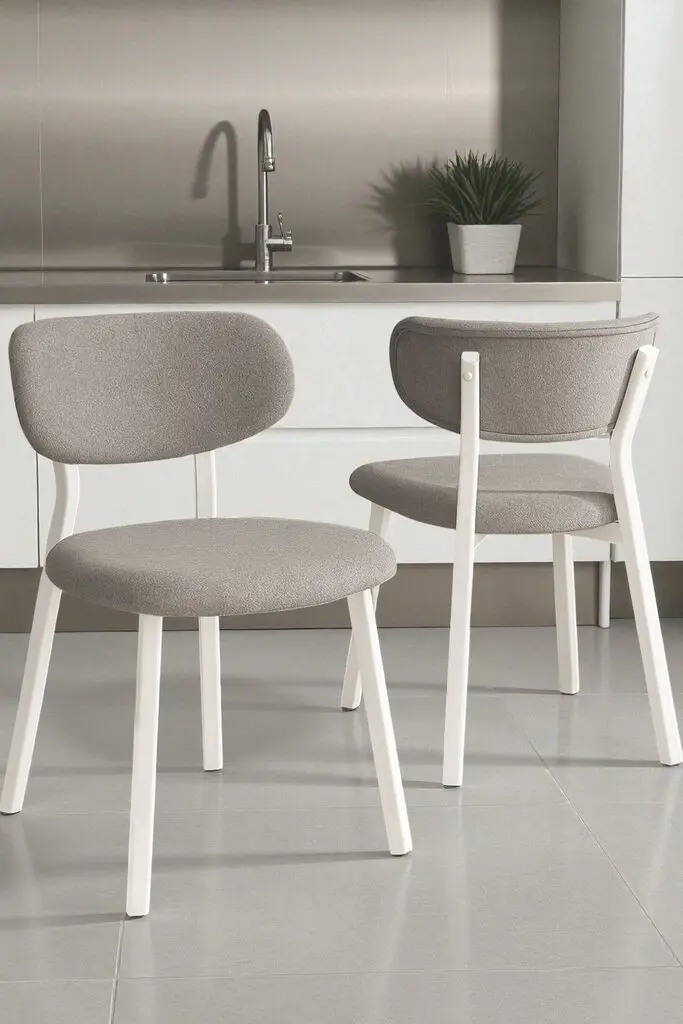Hanah Home Set stolica, 2 komada, Sivi