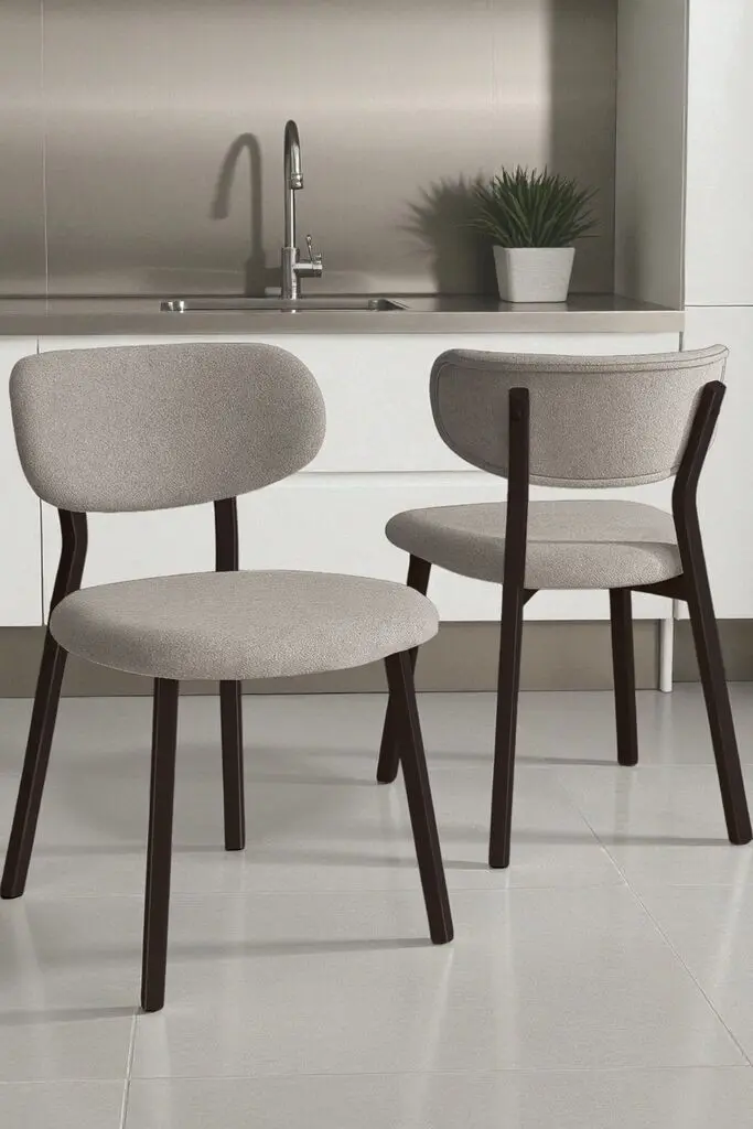 Hanah Home Set stolica, 4 komada, Sivi