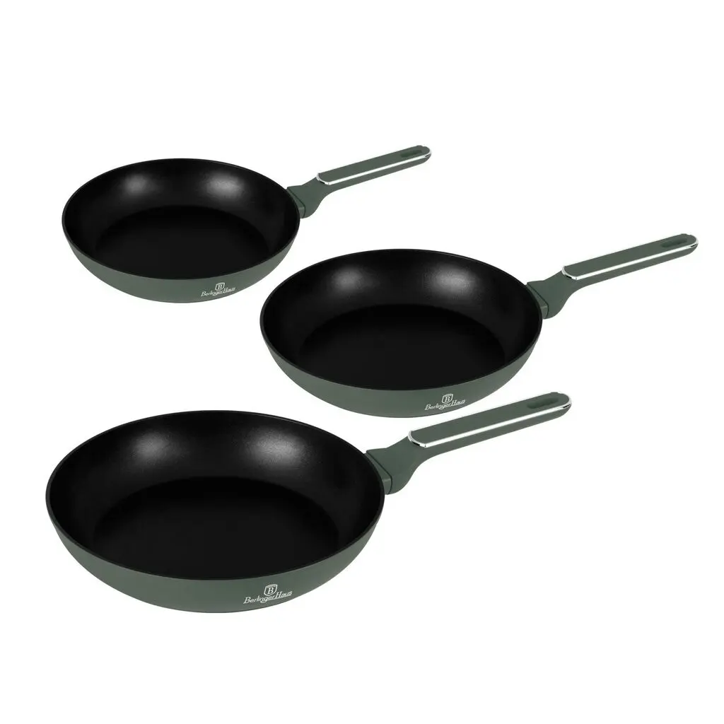 Berlinger Haus Set tiganja Matte Green Collection BH-8206, 3 komada, Zeleni