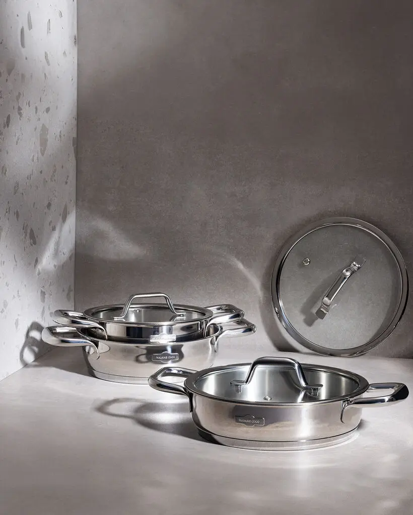 Madame Coco Luna Set šerpi Luna, 6 delova, Čelik