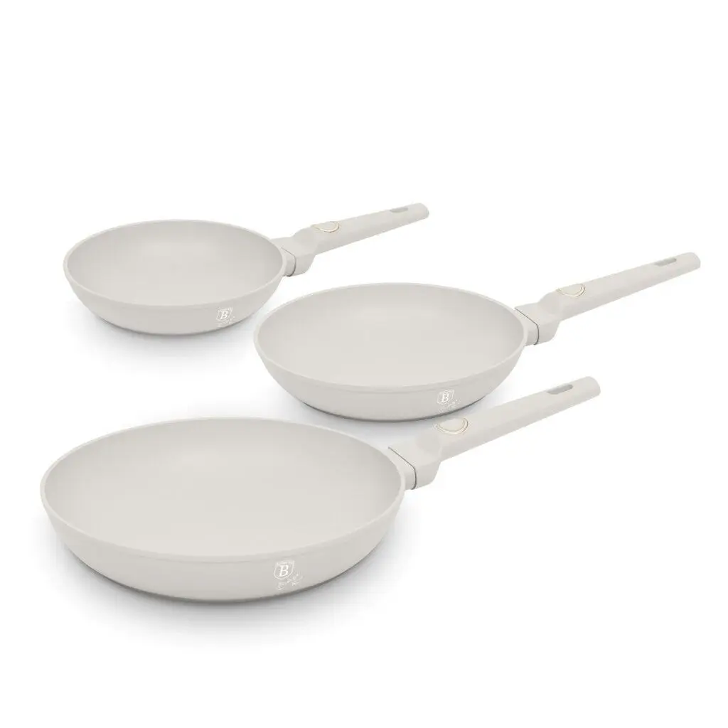 Berlinger Haus Set tiganja Sahara Collection BH-8078A, 3 komada, Krem