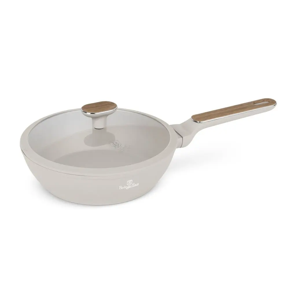 Berlinger Haus Duboki tiganj sa poklopcem Sahara Nordic Collection BH-8314, 24cm, Krem
