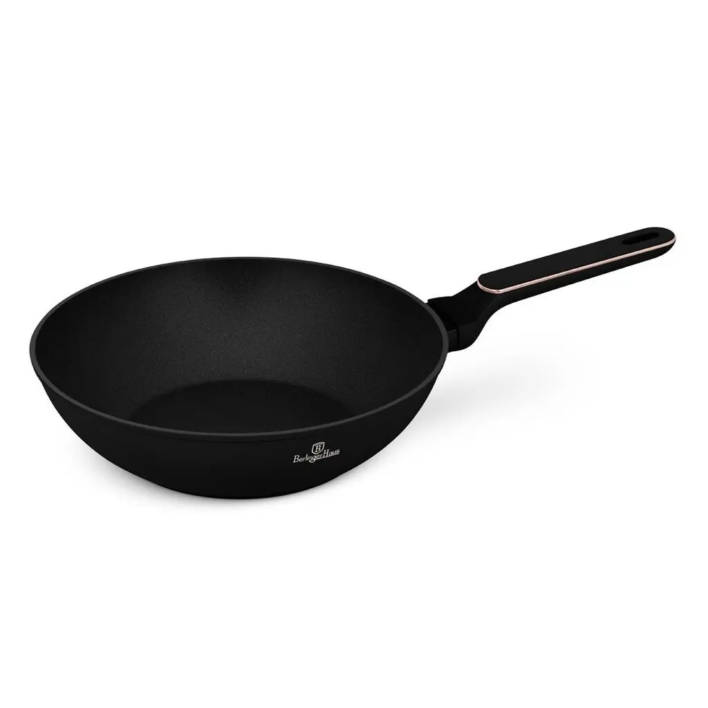 Berlinger Haus Wok tiganj Black Rose Collection BH-8353, 28cm, Crni