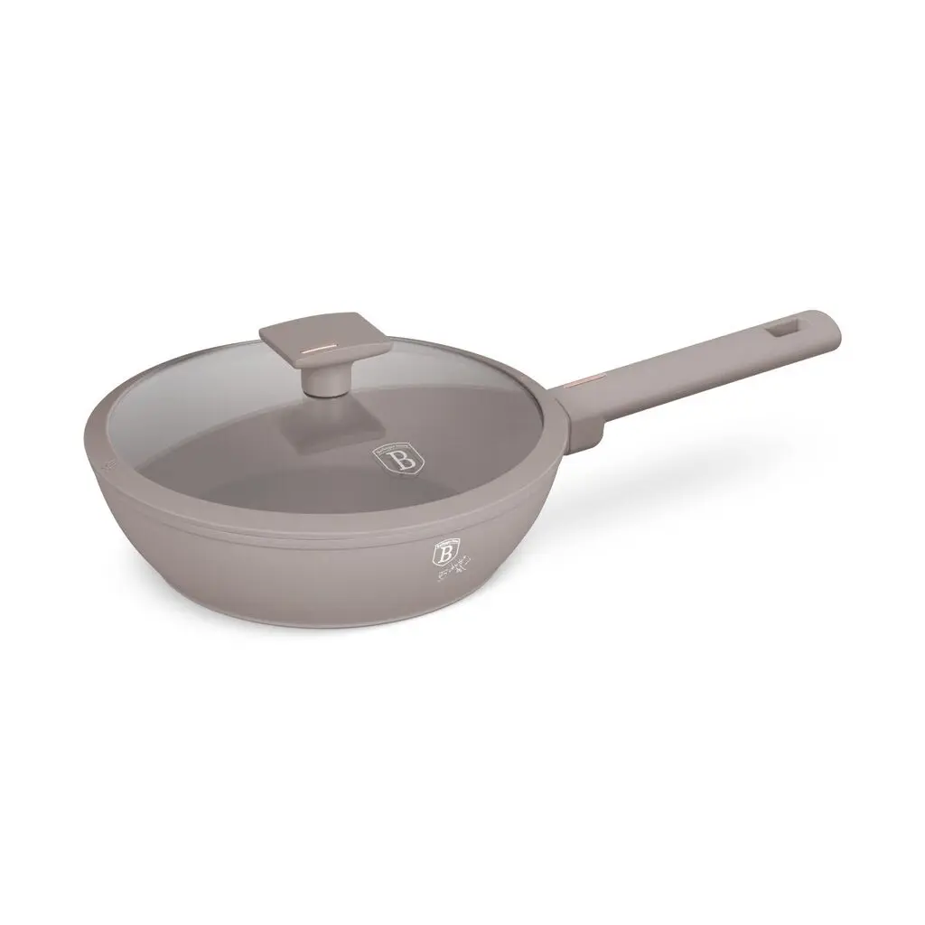 Berlinger Haus Duboki tiganj sa poklopcem Taupe Collection BH-8092, 24cm, Smeđi