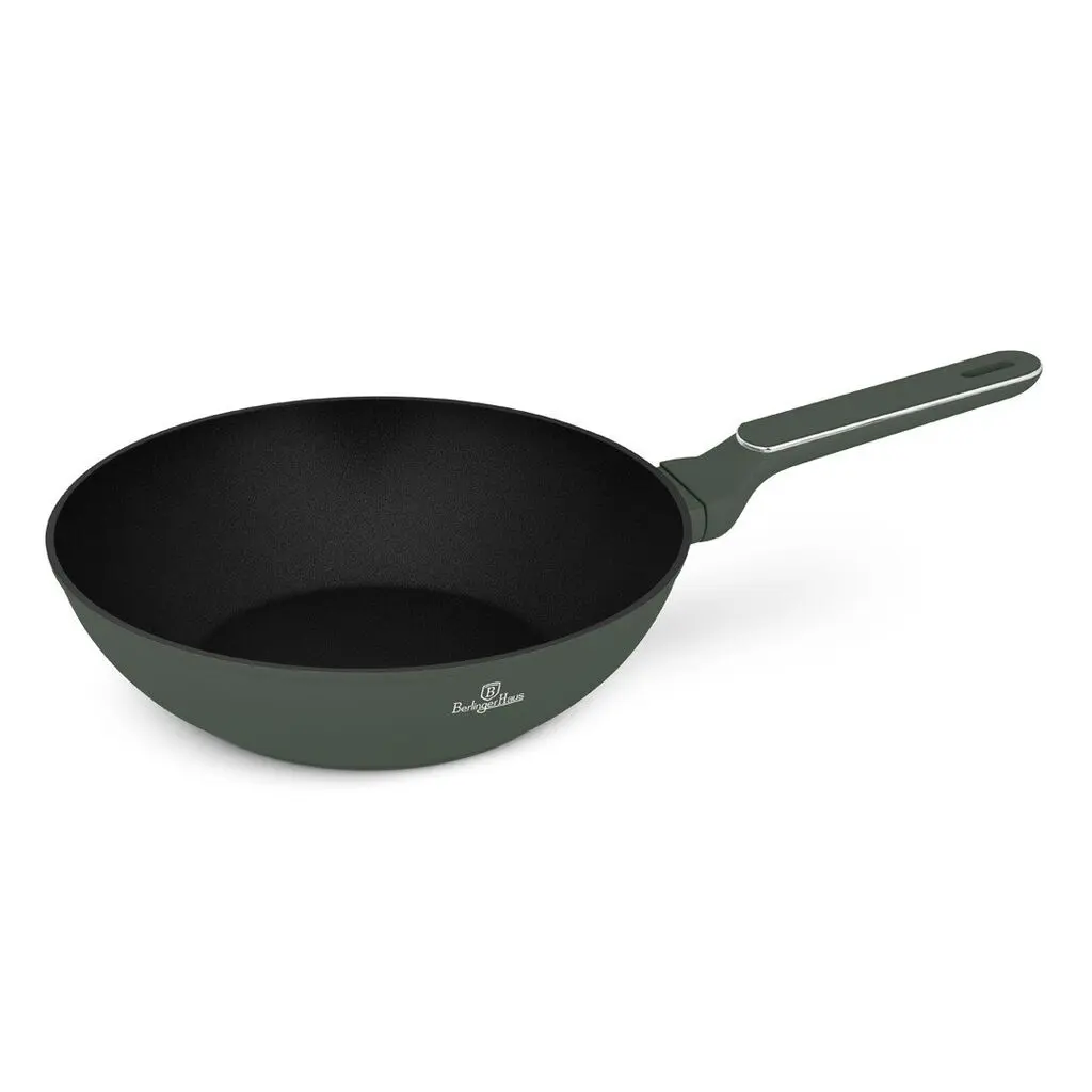 Berlinger Haus Wok tiganj Matte Green Collection BH-8158N, 28cm, Zeleni