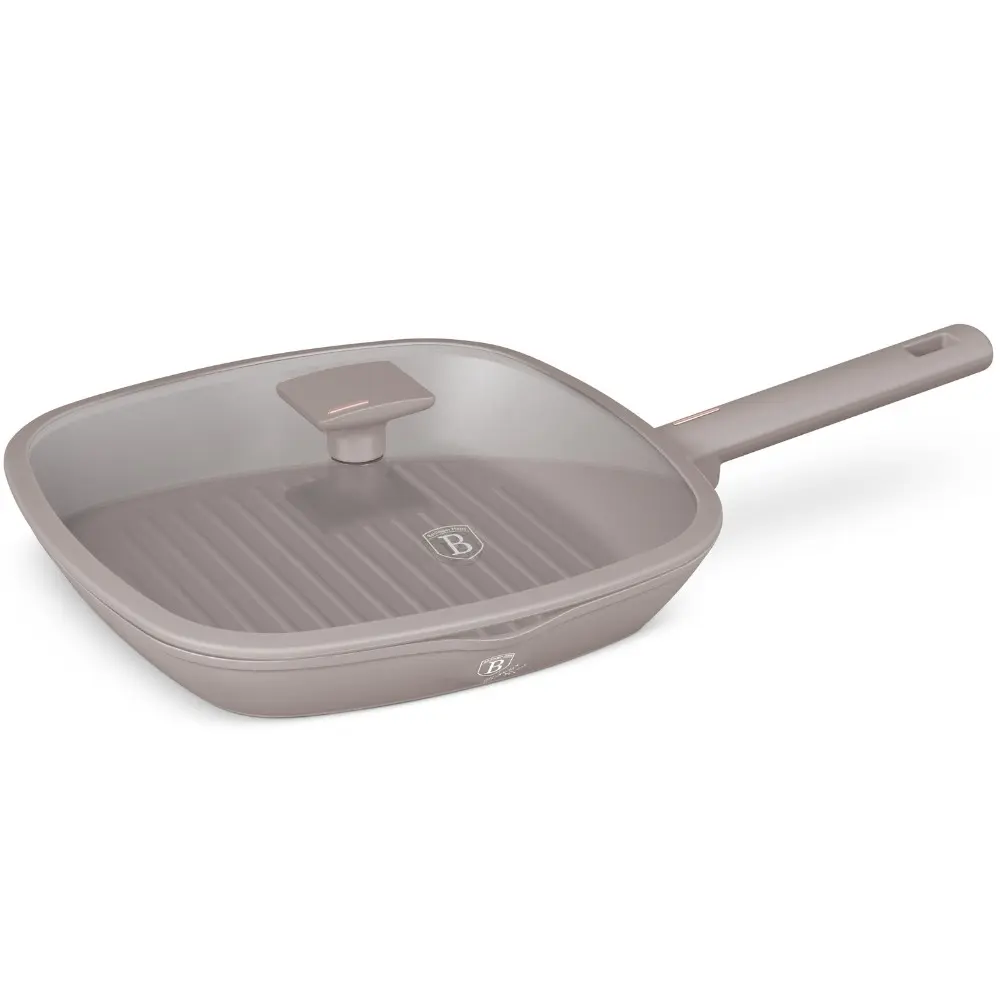 BERLINGER HAUS Grill tiganj sa poklopcem Taupe Collection BH-8097, 28cm, Bež